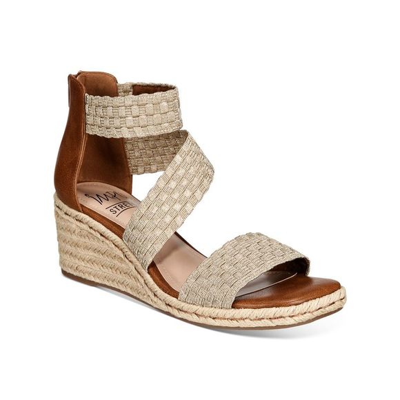 Impo | Shoes | Impo Womens Gold Jute Wrapped Woven Nieve Square Toe ...